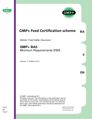 Fillable Online GMP+ FRA certification Fax Email Print - pdfFiller