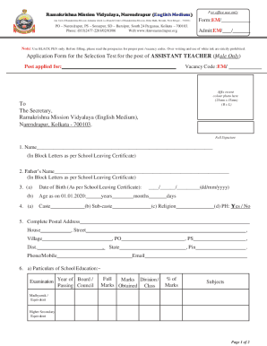 Fillable Online AT Application Form BM - Copy Fax Email Print - pdfFiller