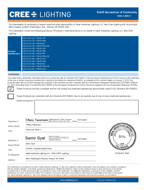 Fillable Online General Form - Cree Lighting Fax Email Print - pdfFiller