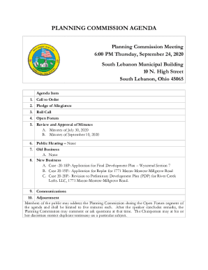 Fillable Online PLANNING COMMISSION AGENDA-REVISED Fax Email Print ...
