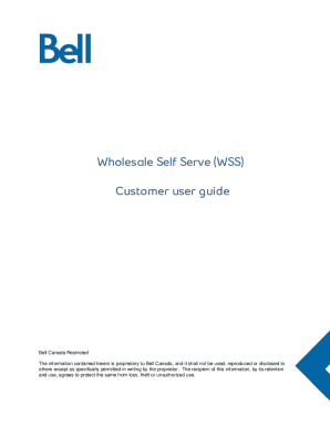 Fillable Online SERVICE AGREEMENT - Bell Canada Fax Email Print - pdfFiller