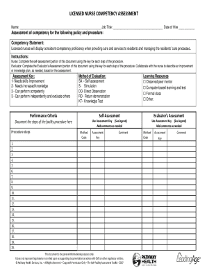 Fillable Online Entry-Level Competencies for the Practice of Registered ...