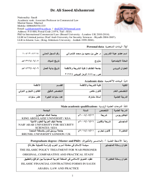 Fillable Online Dr. Ali Saeed Alshamrani - Fax Email Print - pdfFiller