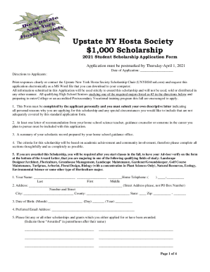 Fillable Online Scholarship Application Form - American Mensa Fax Email ...