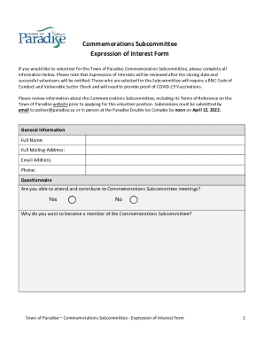 Fillable Online Volunteer Expression of Interest Form (V1) - GOV.UK Fax ...