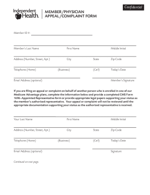 Fillable Online Appeal or Grievance Form - Ambetter from Health Net Fax ...