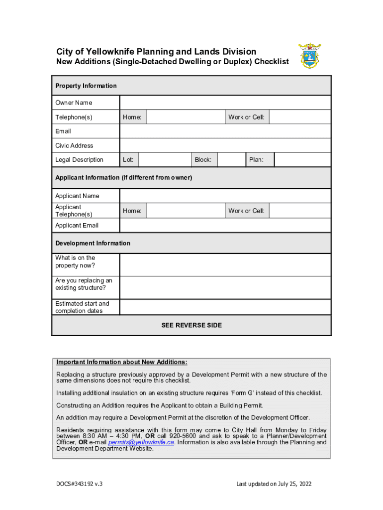 Fillable Online City of Yellowknife BUILDING PERMIT APPLICATION - Yumpu ...