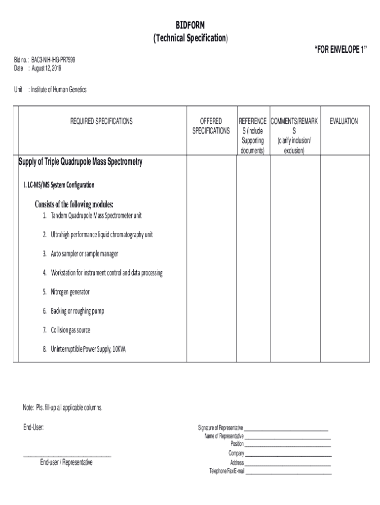 Fillable Online bidsandawards upm edu Q&A: Clarifying inclusion and ...