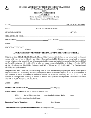 Fillable Online PUBLIC NOTICE Waiting List Opening The Housing Authority ... Fax Email Print ...