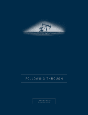 Fillable Online Legacy Reserves: The Time To Accumulate Is Now Fax ...