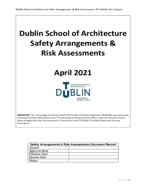 Fillable Online RIAI Safety By DesignRIAI.ie (The Royal Institute of ...