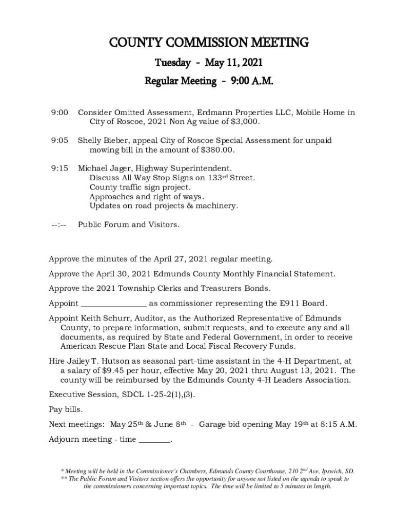 Fillable Online edmunds sdcounties DTE FORM 100 (EX) - Hamilton County ...