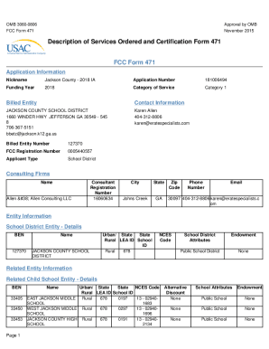Fillable Online KEY INFORMATIONFiling your Form 471 online speeds ...