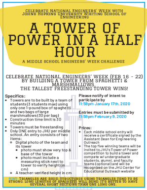 Fillable Online Tower of Power - Center for Educational Outreach Fax ...