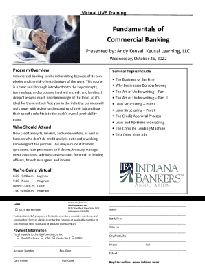 Fillable Online Breaking into Banking 101: Fundamentals of Commercial ...