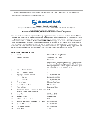 Fillable Online Standard Bank Group Limited DefinitionLaw Insider Fax ...