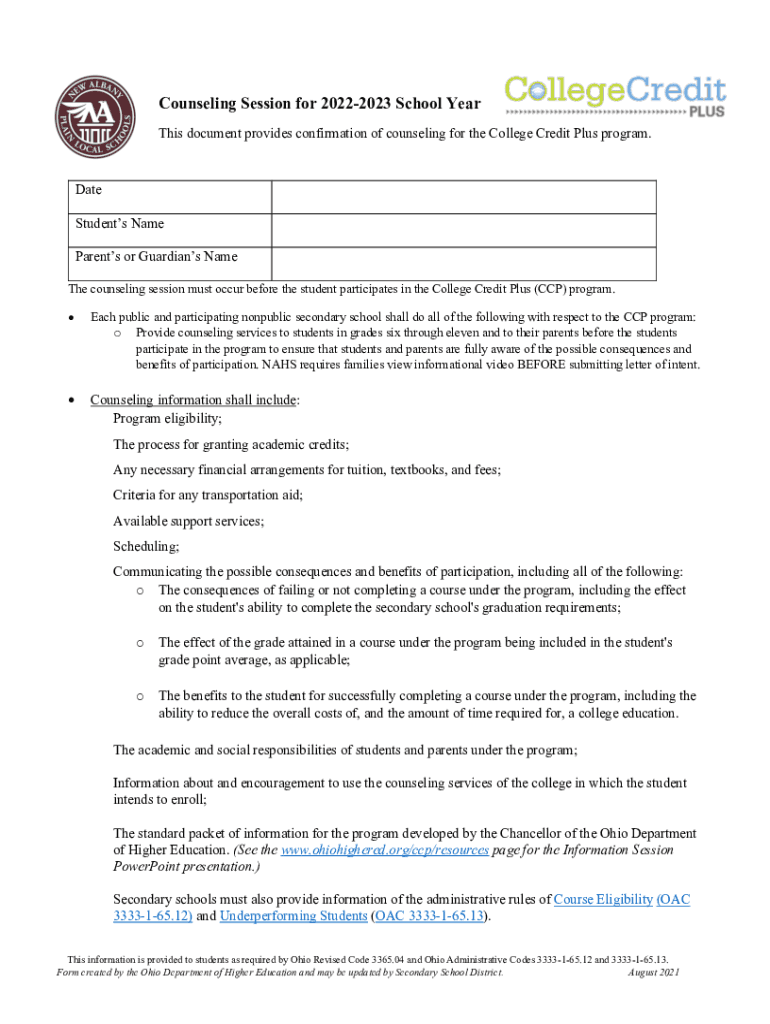 Fillable Online counseling session template Fax Email Print - pdfFiller