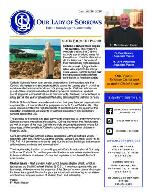 Fillable Online Celebrating faith, service, excellence during National ...