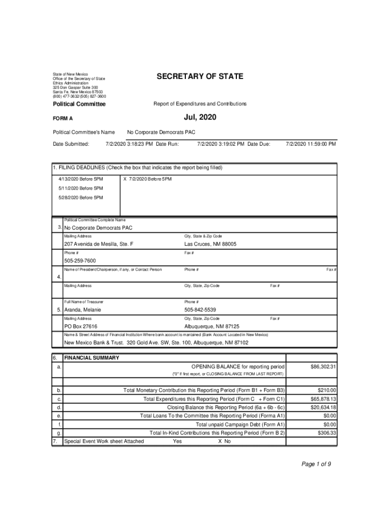 Fillable Online 207 Avenida de Mesilla, Ste Fax Email Print - pdfFiller