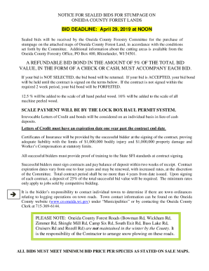 Fillable Online NOTICE FOR SEALED BIDS Fax Email Print - pdfFiller