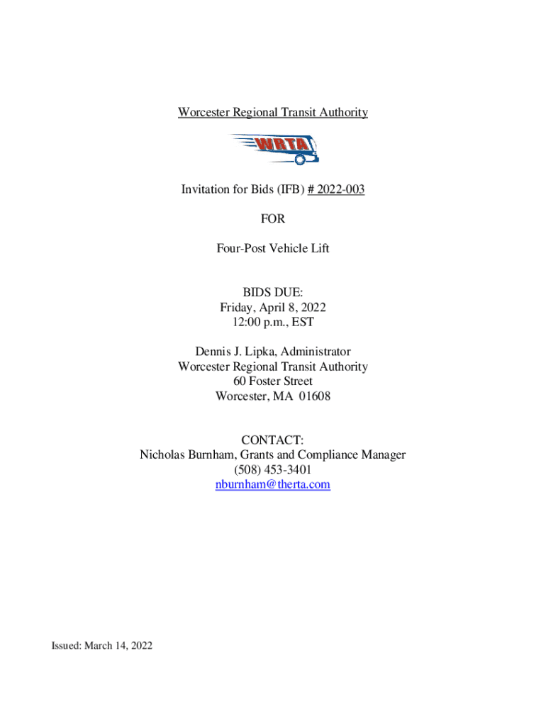 Fillable Online IFB-2022-003-Four-Post-Vehicle-Lift.pdf Fax Email Print ...