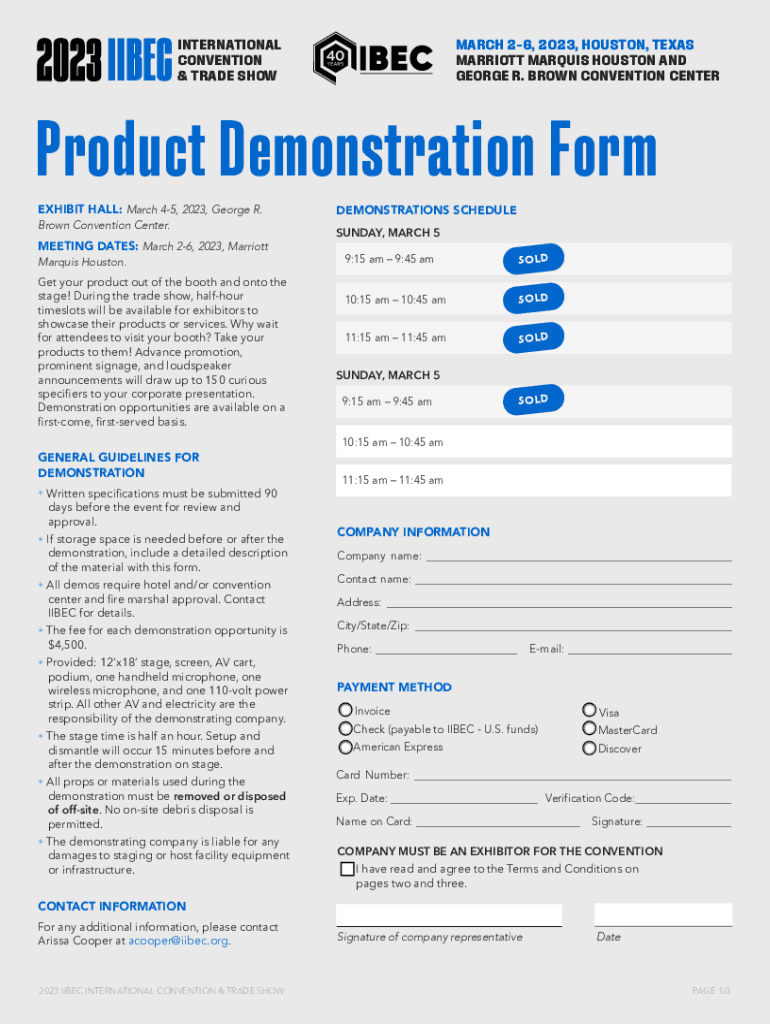 Fillable Online 1-Product-Demo-Form Fax Email Print - pdfFiller
