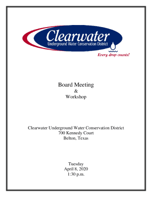 Fillable Online Clearwater Underground Water Conservation District Fax Email Print - pdfFiller