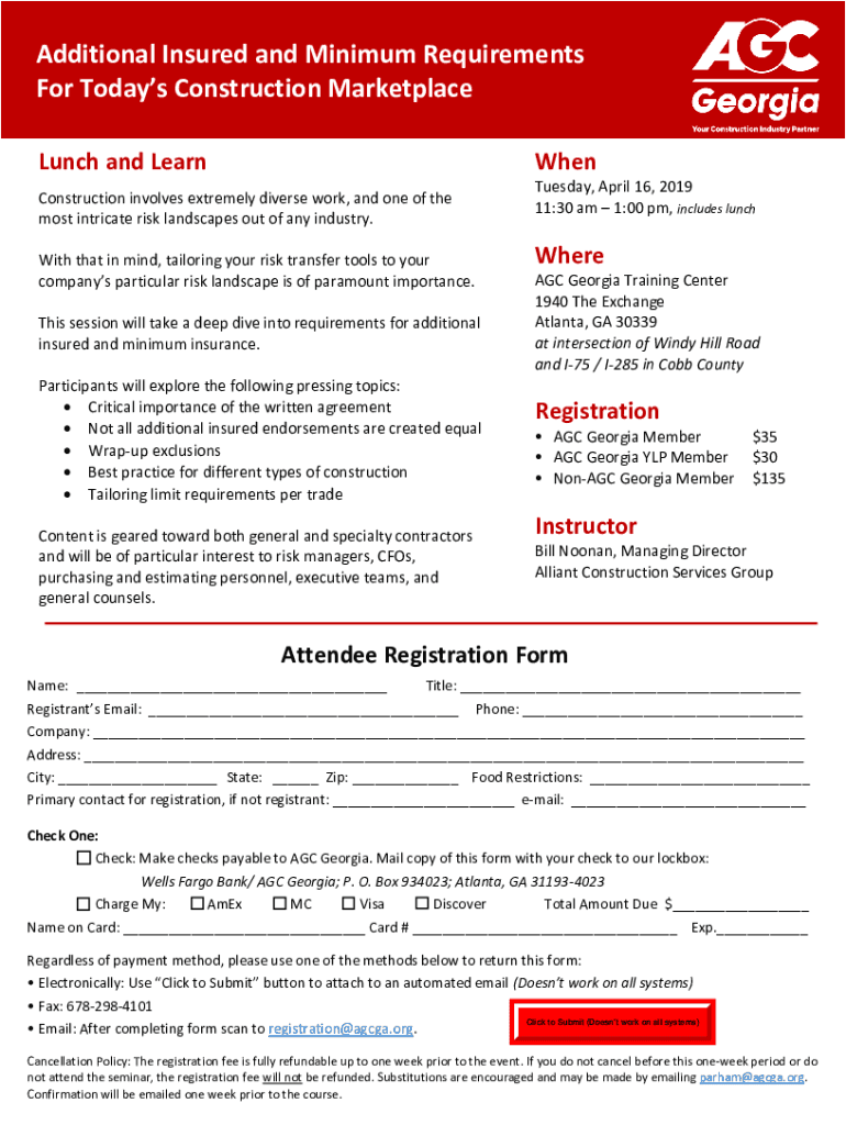 Fillable Online How the Additional Insured Clause Puts Contractors at ...