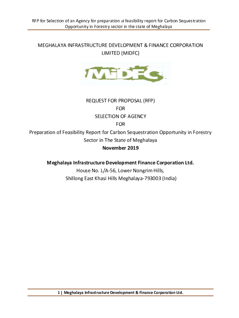 Fillable Online mbda gov RFP for the appointment an agency for ...