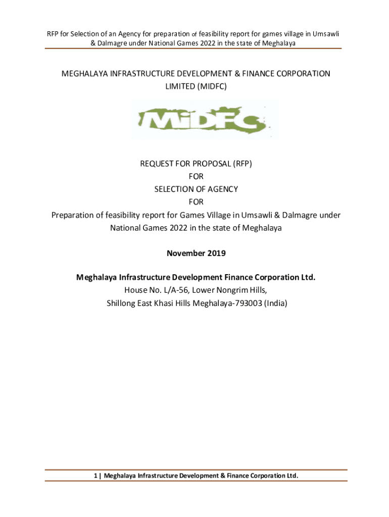 Fillable Online mbda gov REQUEST FOR PROPOSAL (RfP) FOR FEASIBILITY ...