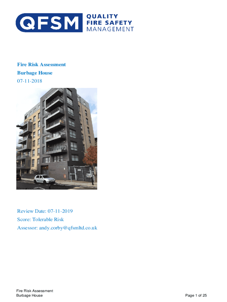 Fillable Online Fire Risk Assessments and The Role of Responsible ...