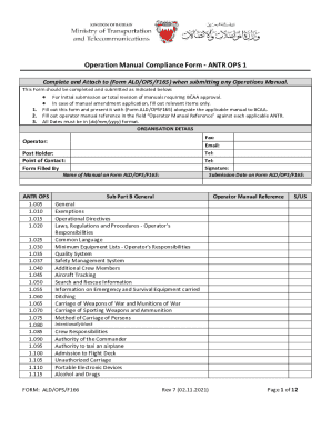 Fillable Online CAR OPS 1 COMMERCIAL AIR TRANSPORTATION ( ... Fax Email ...