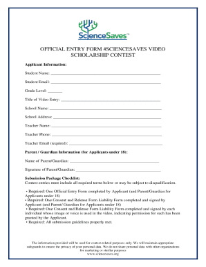 Fillable Online Sweepstakes, Giveaway, and Contest Entry Form Template ...