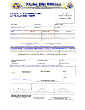 Fillable Online apo org associate membership application form apo ...