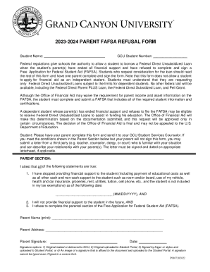 Fillable Online Financial Assistance Information - Grand Canyon ...