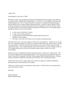 Fillable Online Dear Senior Year: Letters from YSP High School Seniors ...