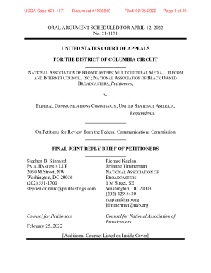 Fillable Online FSID Petitioner Reply Brief with Joint Appendix ...