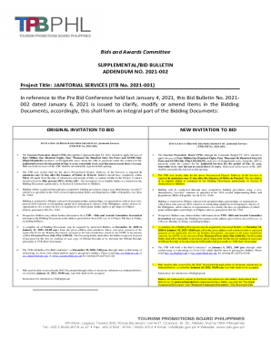 Fillable Online Bids and Awards - COA Region XI Fax Email Print - pdfFiller