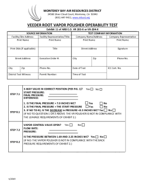 Fillable Online veeder root vapor polisher operability test Fax Email ...