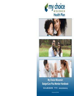 Fillable Online Health Plan - My Choice Wisconsin Fax Email Print ...