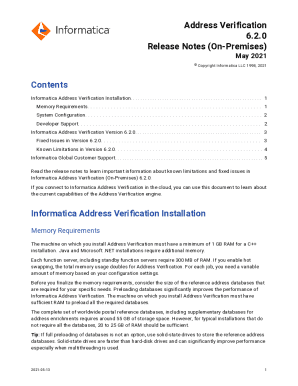 Fillable Online Informatica Address Verification - 6.2.0 - Release ...