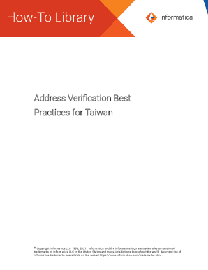 Fillable Online Informatica Address Verification - 3.0 and 4.0 ...
