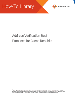 Fillable Online Informatica Address Verification - 3.0 and later ...