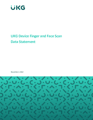 Fillable Online UKG Device Finger and Face Scan Data Statement Fax ...