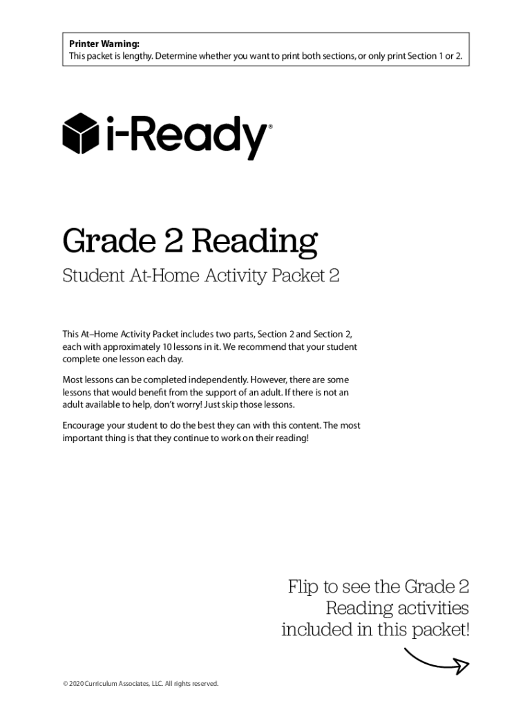 Fillable Online Grade 2: ELA Packet #2 Fax Email Print - pdfFiller