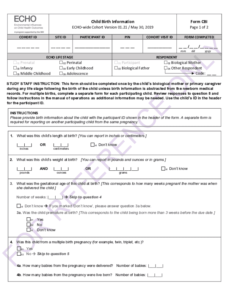 Fillable Online Mother's Worksheet for Child's Birth Certificate - CDC ...