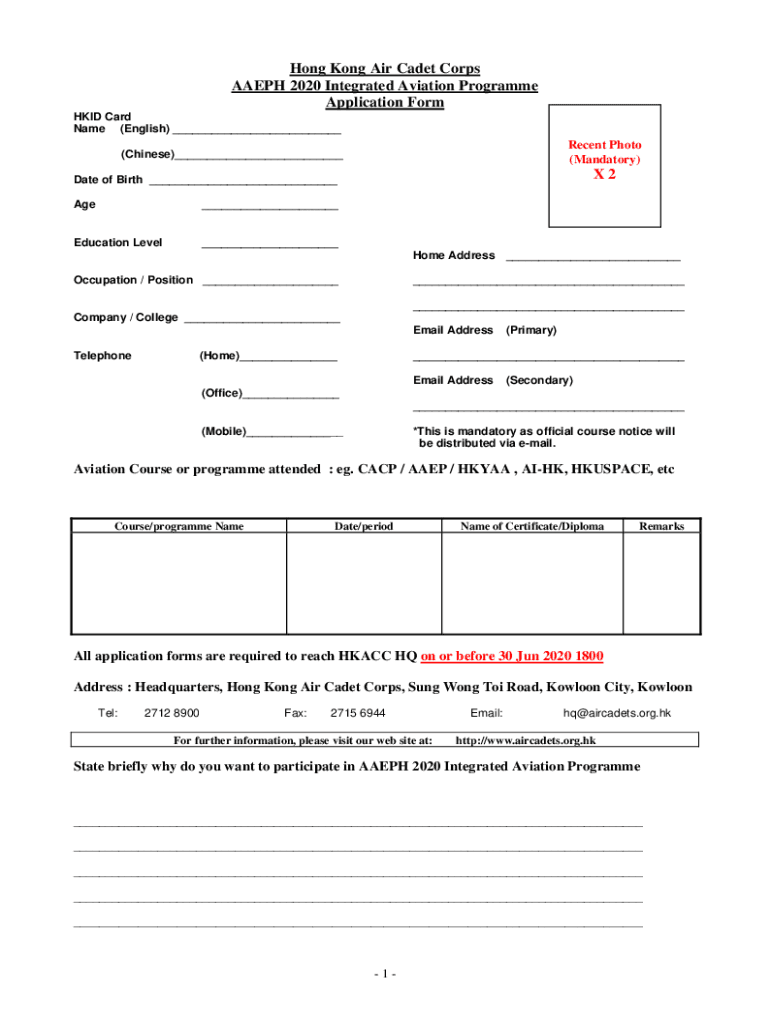 Fillable Online HONG KONG HEALTH DECLARATION FORM FOR ... Fax Email ...
