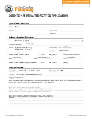 Fillable Online commissions sfplanning Executive Summary Conditional ...