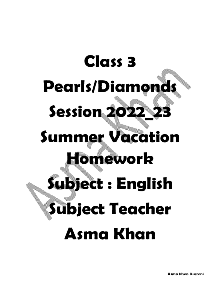 Fillable Online English Subject Teacher Asma Khan - FFC Model School ...