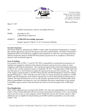 Fillable Online ACHD-Stewardship Agreement Regular Agenda Memo FINAL ...